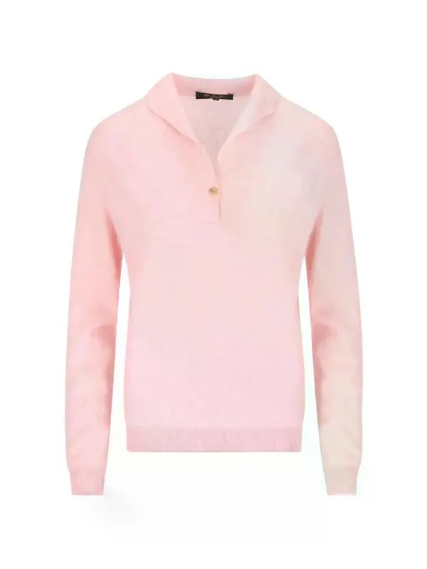 Loro Piana Sergio Polo-collar Sweater - Pink