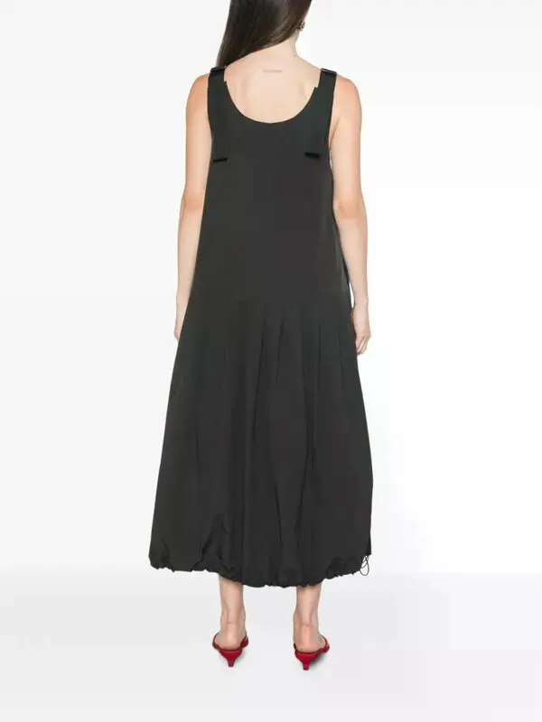 Max Mara Pleated Sleeveless Maxi Dress