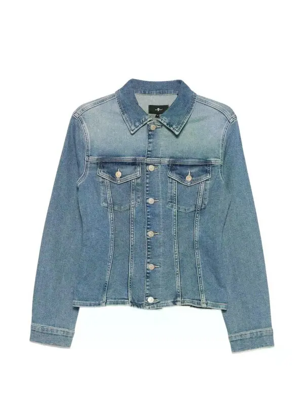 7 For All Mankind Slim-fit Denim Jacket - Blue