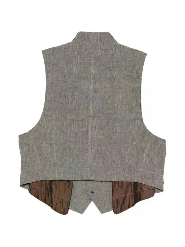 ZIGGY CHEN Checked Waistcoat