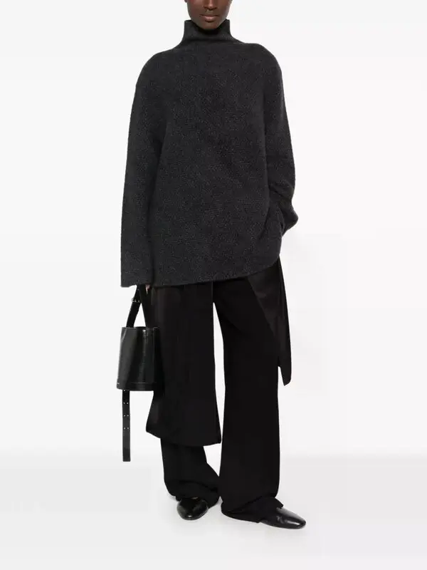 RUOHAN High-neck Textured Sweater