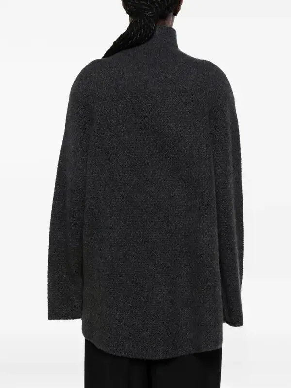 RUOHAN High-neck Textured Sweater