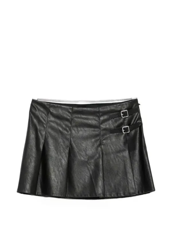 Pinko Buckle-detail Pleated Mini Skirt