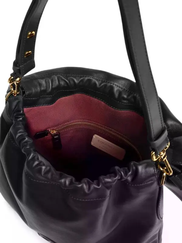 COCCINELLE Lidia Logo-embossed Drawstring Shoulder Bag