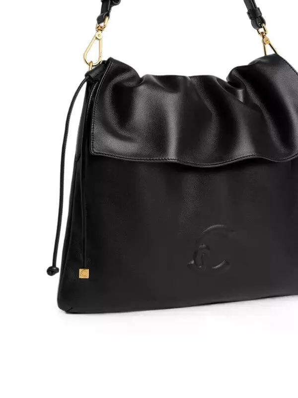 COCCINELLE Lidia Logo-embossed Drawstring Shoulder Bag