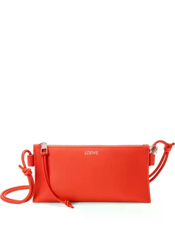 Loewe Leather Shoulder Bag - Orange