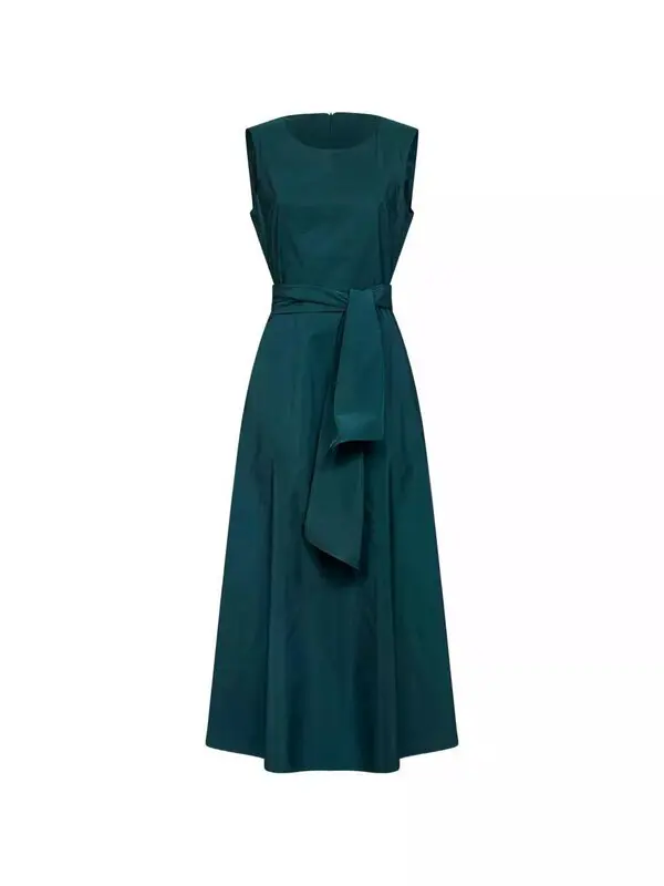 Max Mara Belted Sleeveless Midi Dress