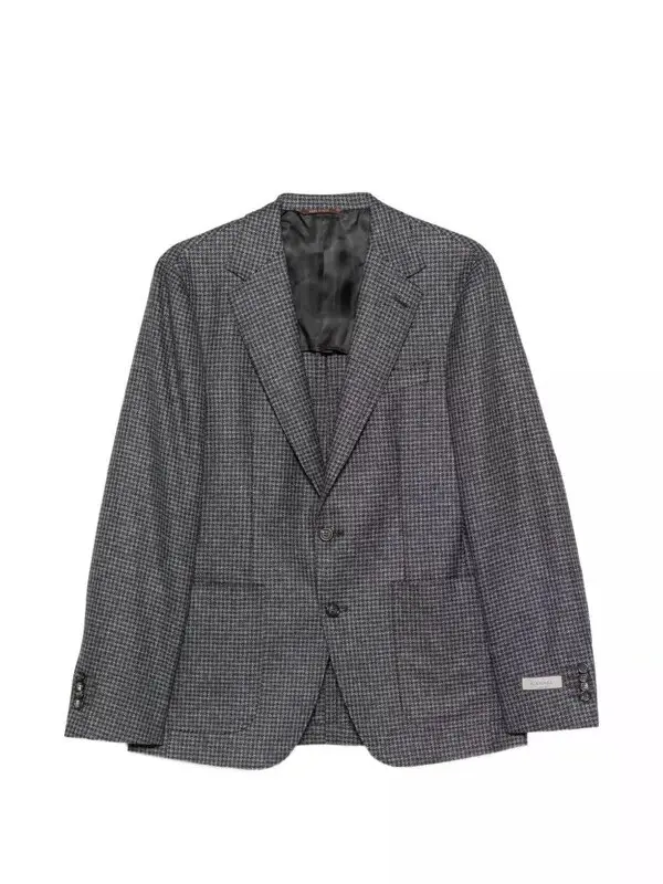 Canali Houndstooth Wool Blazer