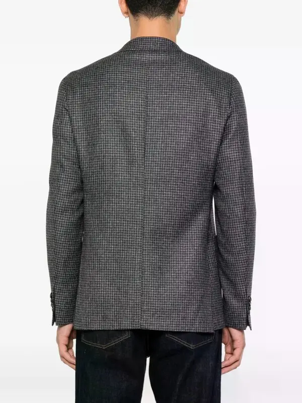 Canali Houndstooth Wool Blazer
