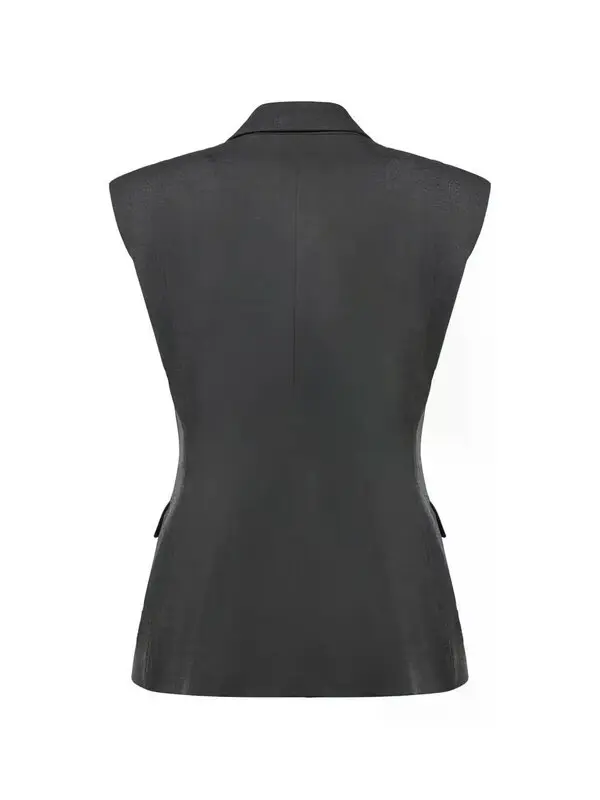 Pinko Sleeveless Single-breasted Blazer