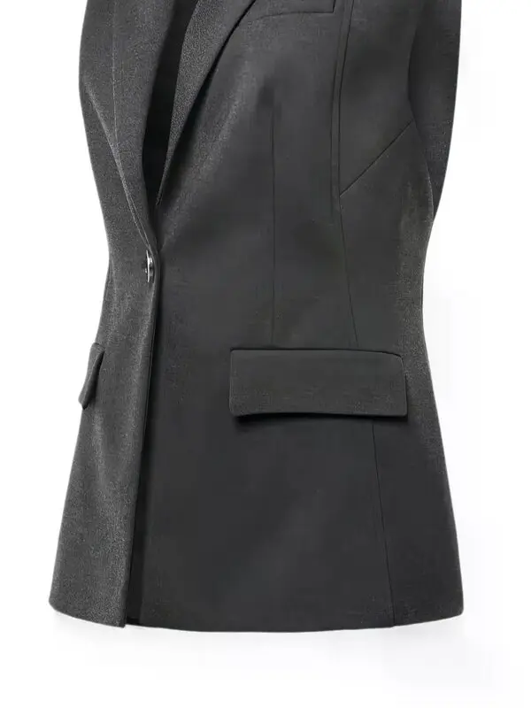 Pinko Sleeveless Single-breasted Blazer