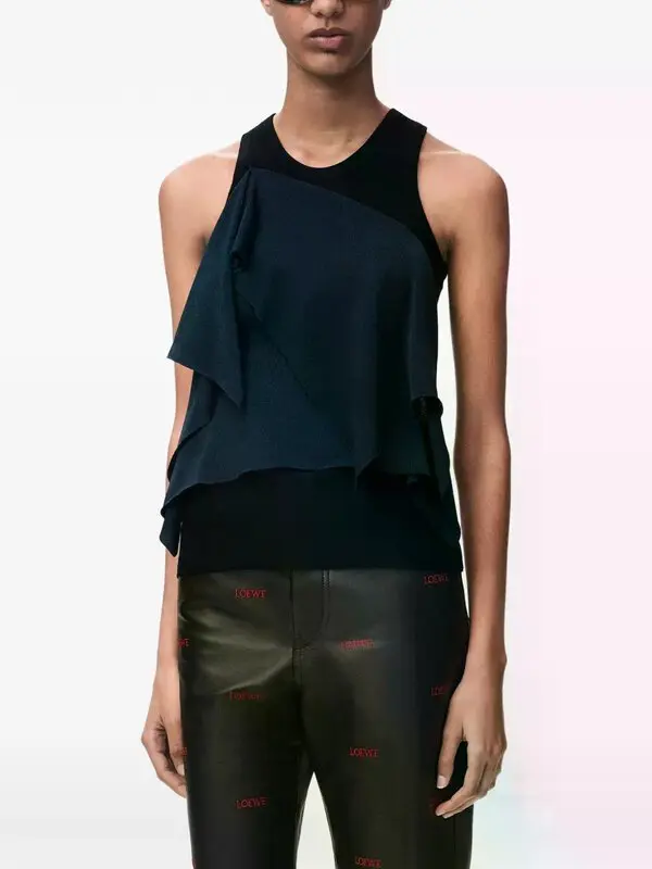 Loewe Draped Sleeveless Top - Blue