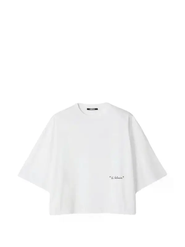 Jacquemus Le Palmier" Logo Print T-shirt