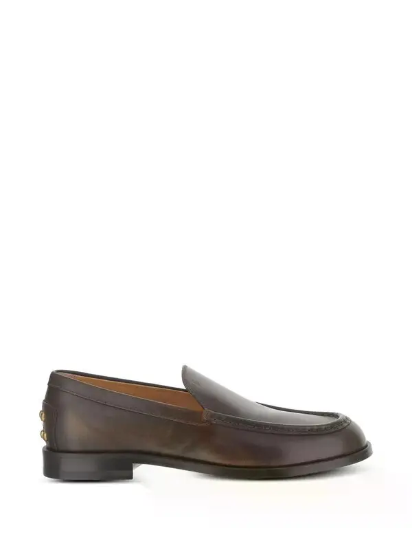 TOD'S Stud-detail Loafers - Brown