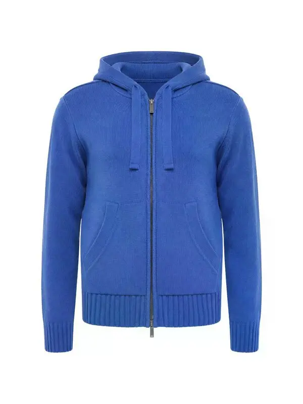 PAOLO PECORA Zip-up Knitted Hoodie