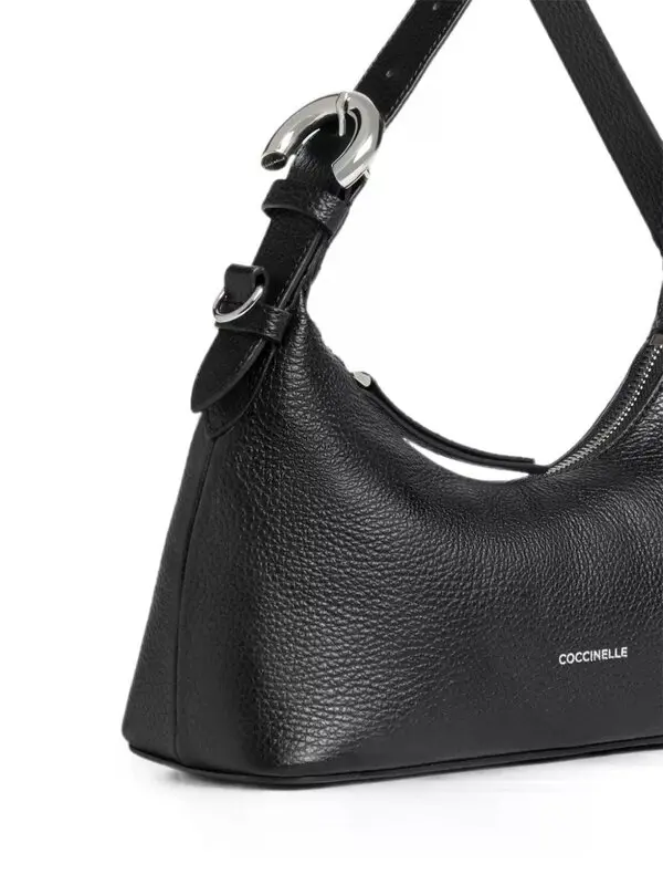 COCCINELLE Buckle-detail Pebbled Leather Tote Bag