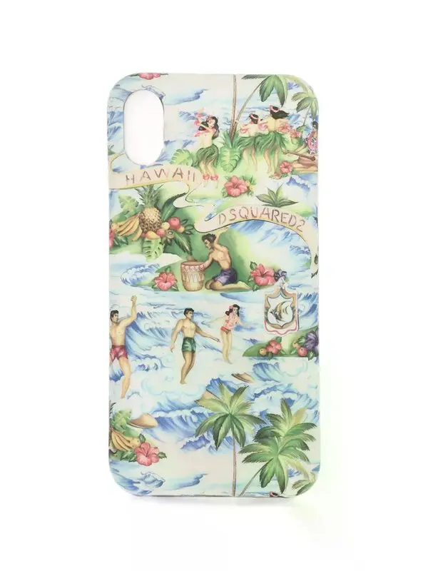 Dsquared2 Hawaii Iphone X Phone Case - White