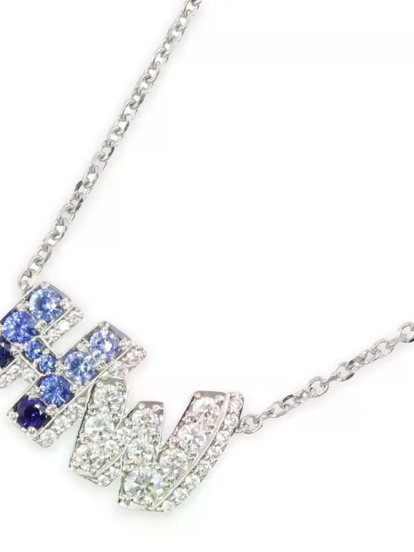 Harry Winston Graffiti Sapphire And Diamond Necklace