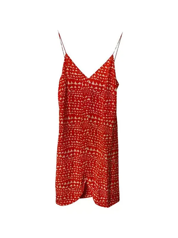 Stella McCartney Heart-print Scalloped Slip Dress - Red