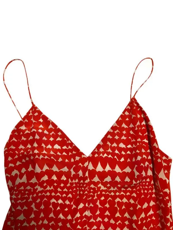 Stella McCartney Heart-print Scalloped Slip Dress