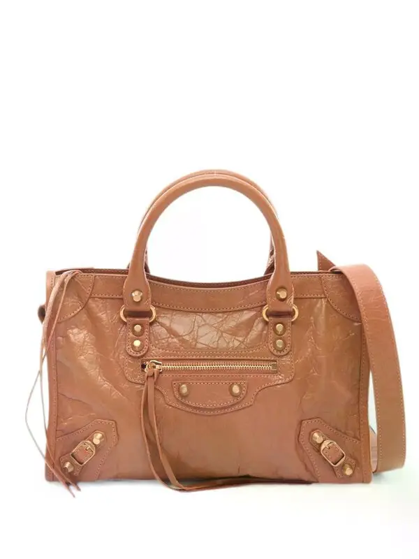 Balenciaga 2020s Large City Leather Handbag