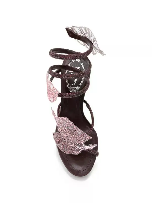 Rene Caovilla Embellished Leaf Sandals