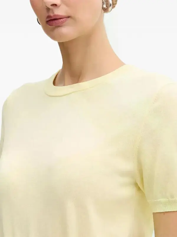 Patrizia Pepe Crew Neck Short Sleeve Sweater