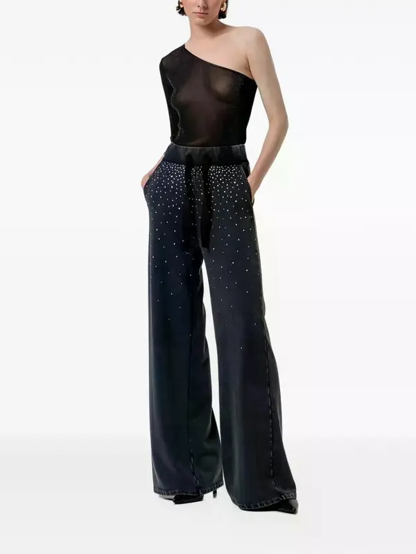 FRACOMINA Crystal-embellished Drawstring-waist Trousers