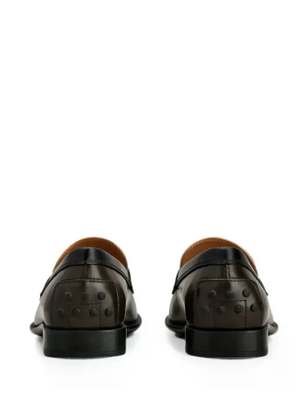 TOD'S Logo-detail Penny Loafers