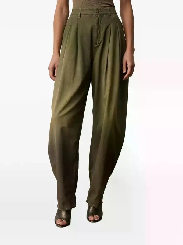 Ralph Lauren Ellen Pleated Cotton Trousers