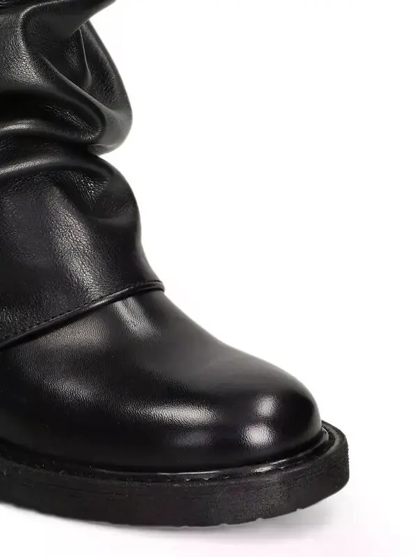 METISSE Buckled Round Toe Boots