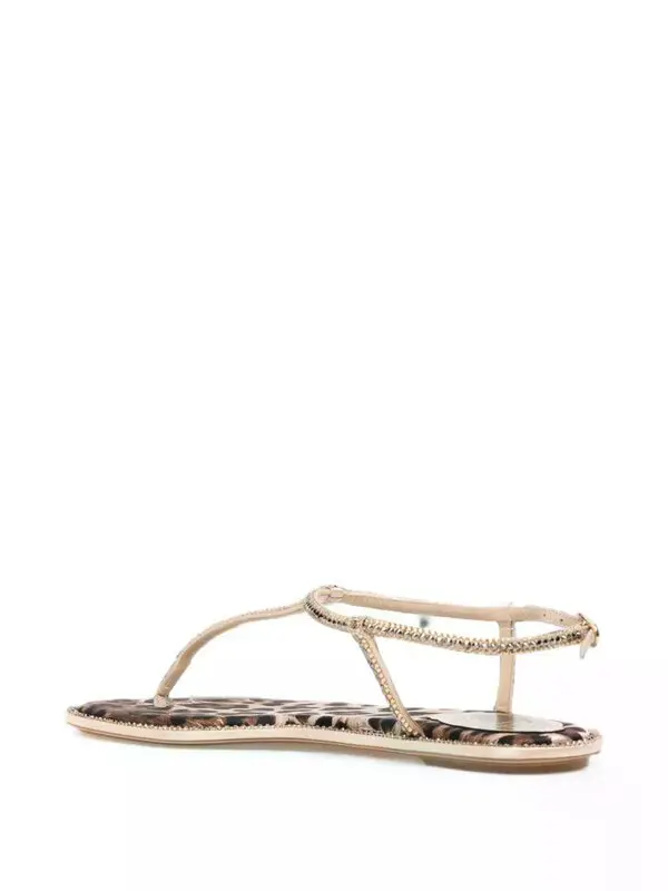 Rene Caovilla Diana Leopard-print Sandals