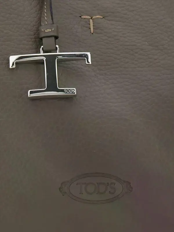 TOD'S T Timeless Pebbled Handbag