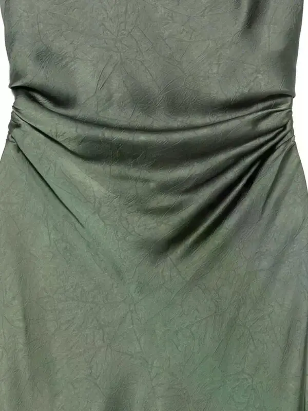 Vince Cowl-neck Ruched Maxi Dress