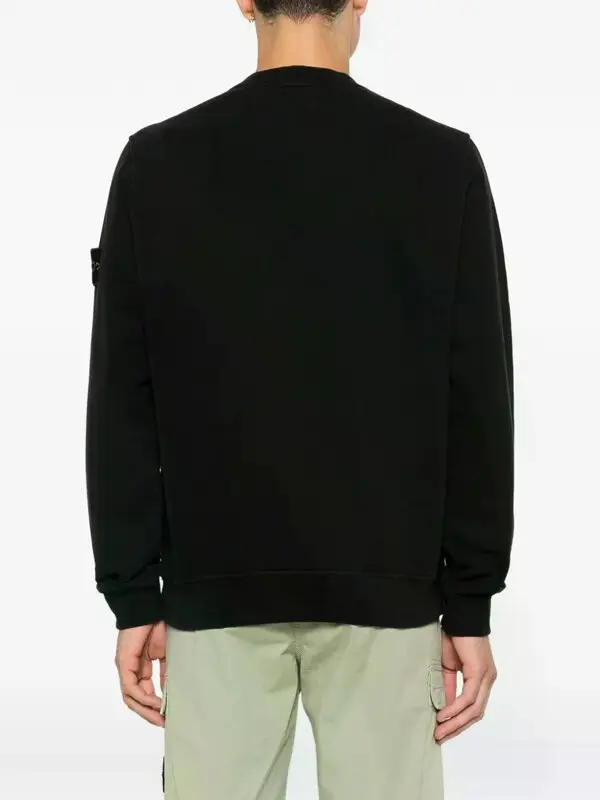 Stone Island Logo-patch Chest-pocket Sweatshirt