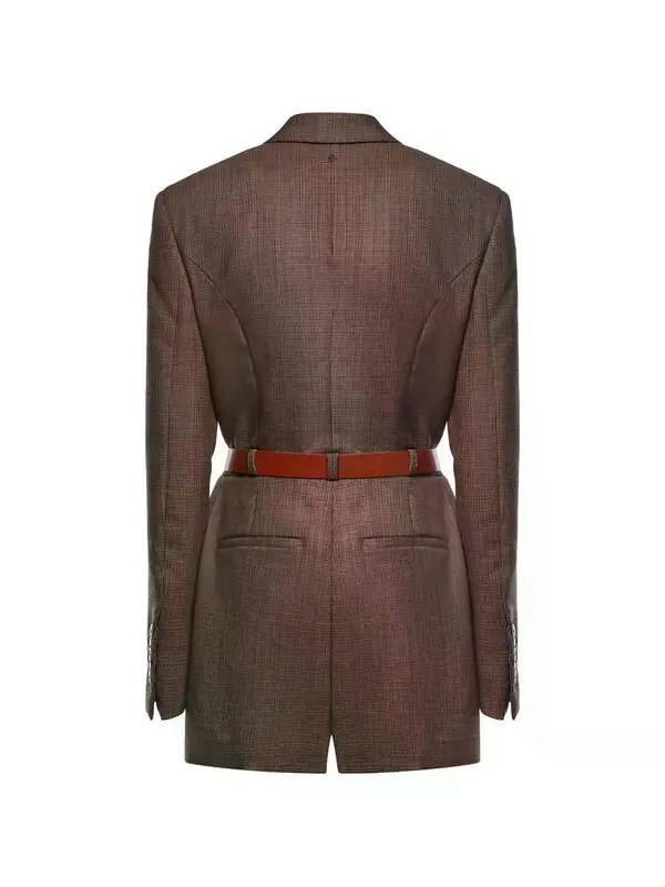 DONDUP Belted Check-pattern Jumpsuit