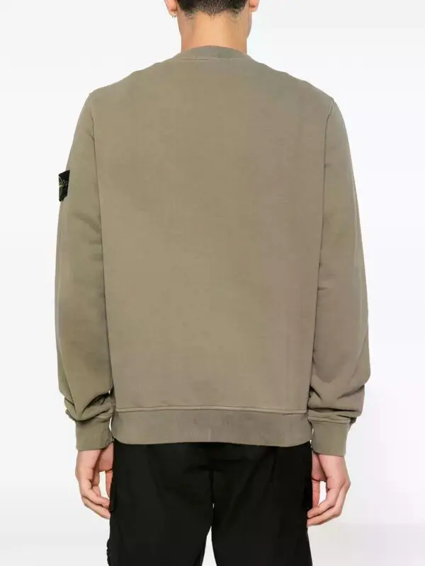 Stone Island Logo-patch Chest-pocket Sweatshirt