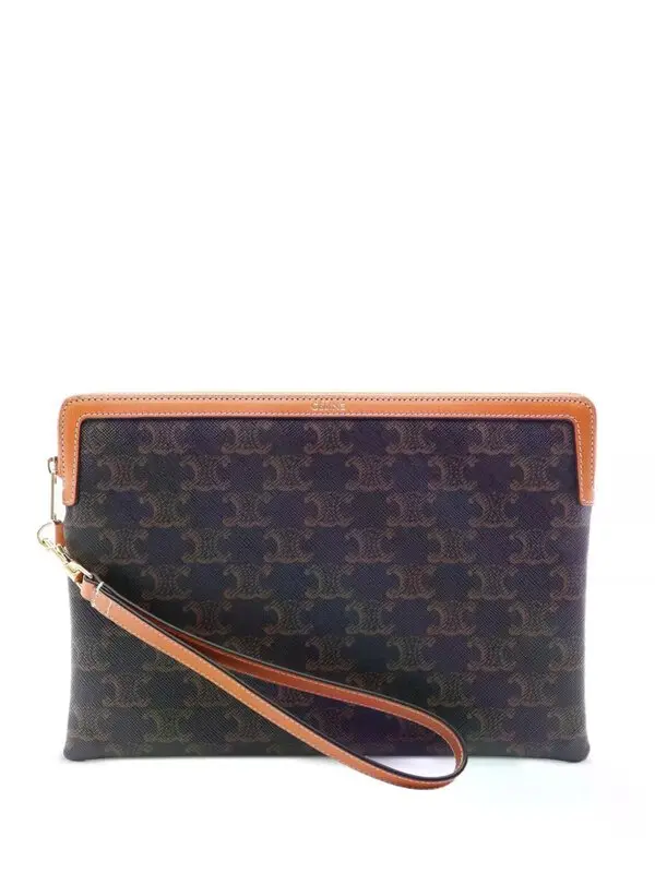 Celine Triomphe Clutch Bag - Black