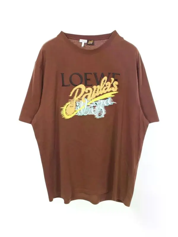 Loewe 2010s Paula's Ibiza Logo-embroidered T-shirt
