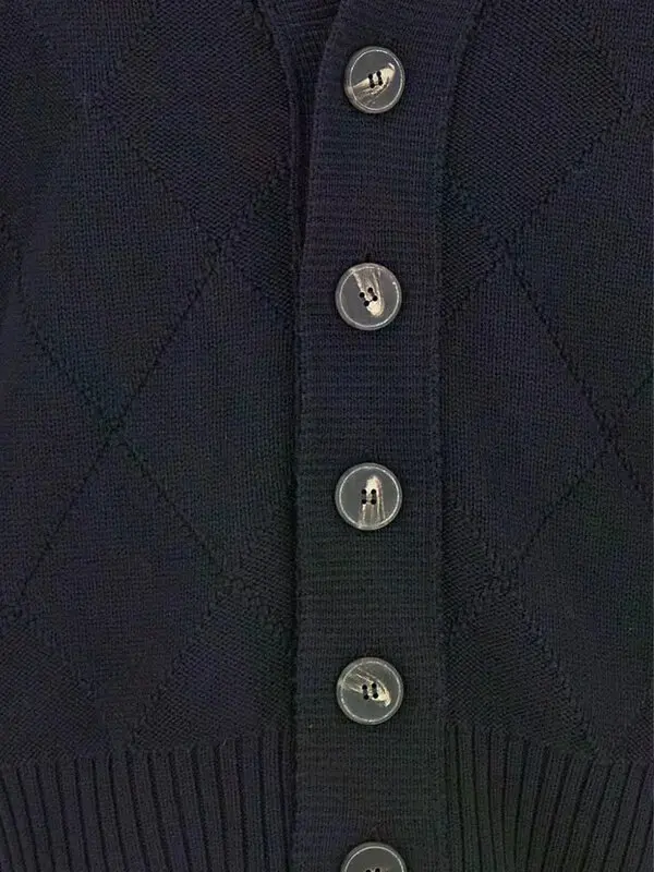 KANGRA Argyle Knit Cardigan
