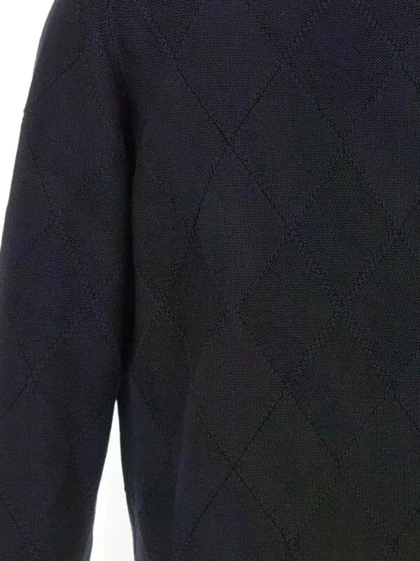 KANGRA Argyle Knit Cardigan