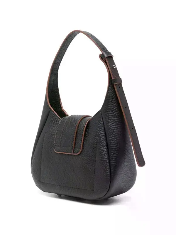 Hogan Logo-plaque Shoulder Bag - Black