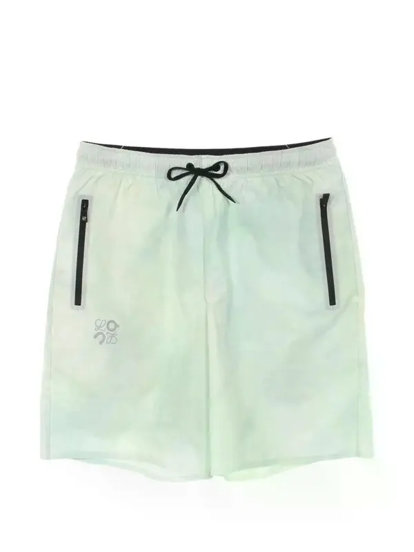 Loewe X On Tie-dye Technical Shorts - Green