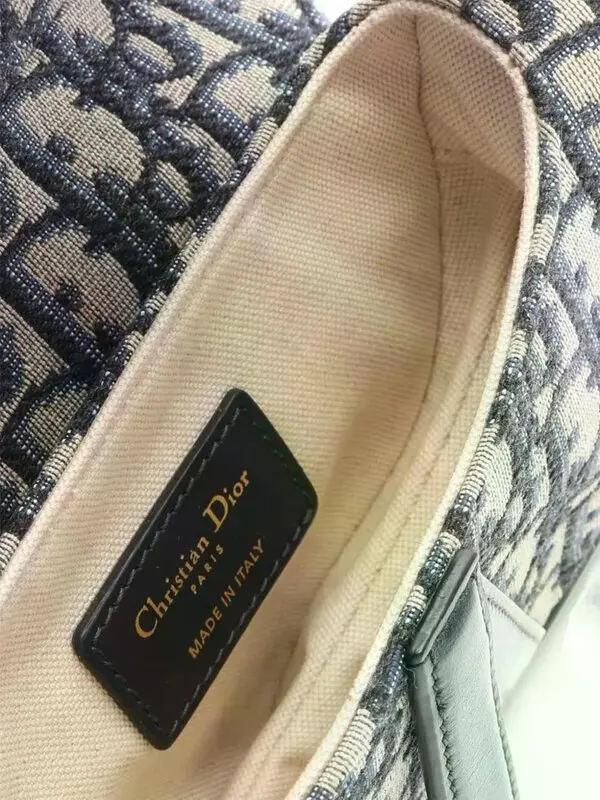 Dior Oblique Jacquard Saddle Shoulder Bag - Neutrals