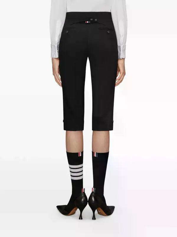 Thom Browne Hopsack Suiting Cropped Trousers