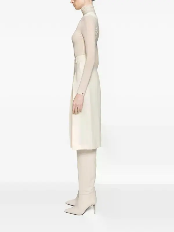 NISSA Lyocell Wool-blend Turtleneck Top