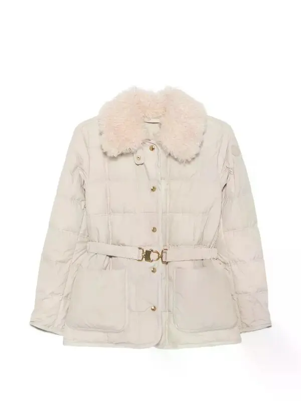 Moncler Shearling-collar Quilted Jacket