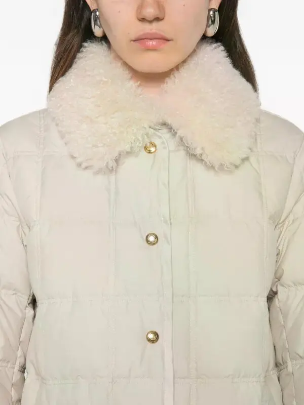 Moncler Quilted Shearling Collar Jacket