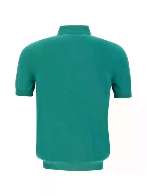 GRAN SASSO Short-sleeve Cotton Polo Shirt