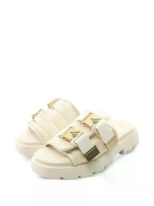 Bottega Veneta 2010s Flash Buckle Sandals - Neutrals